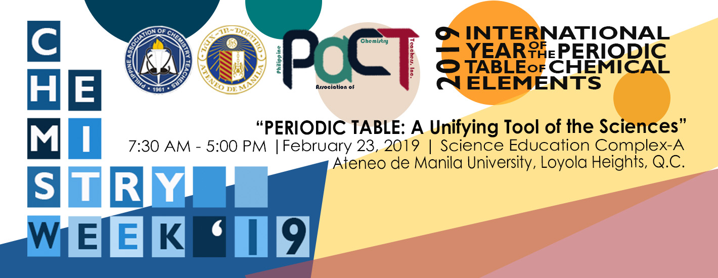 CHEMISTRY WEEK 2019 – Philippine Association of Chemistry Teachers