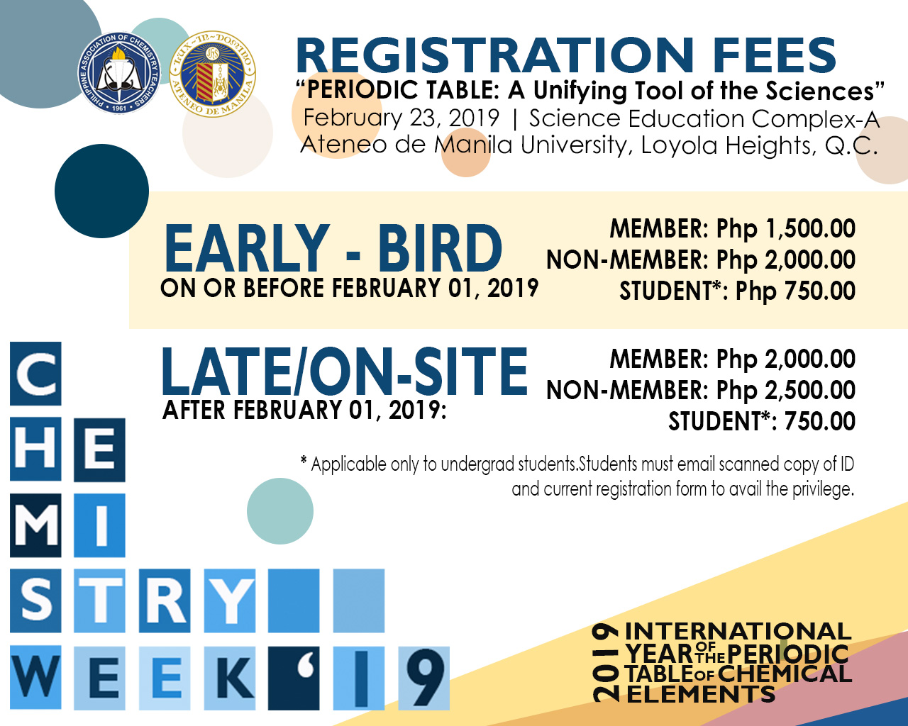 2019 CHEMISTRY WEEK – Philippine Association of Chemistry Teachers